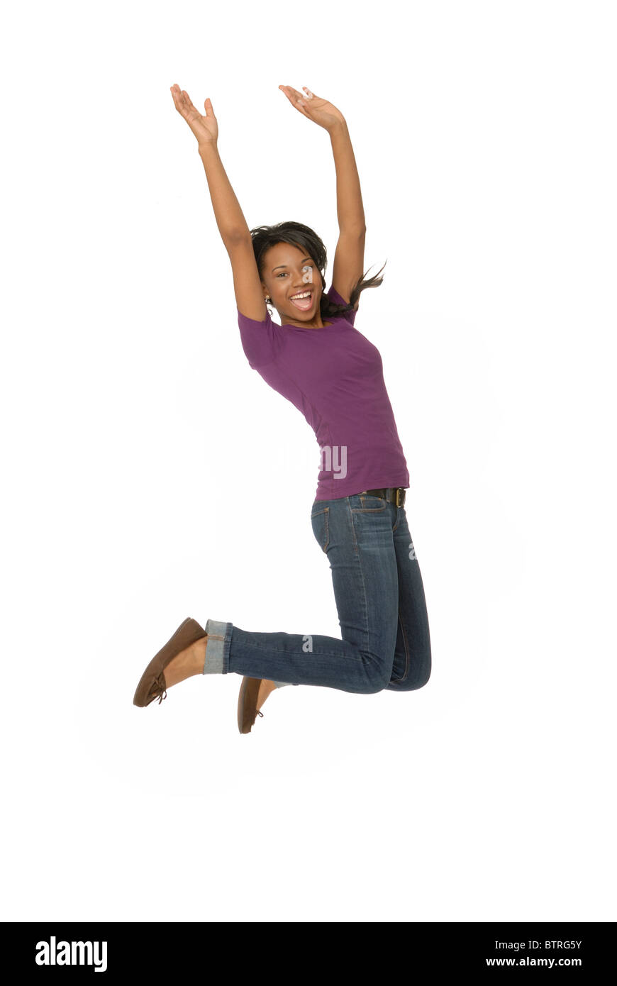 Girl Jumping In Air