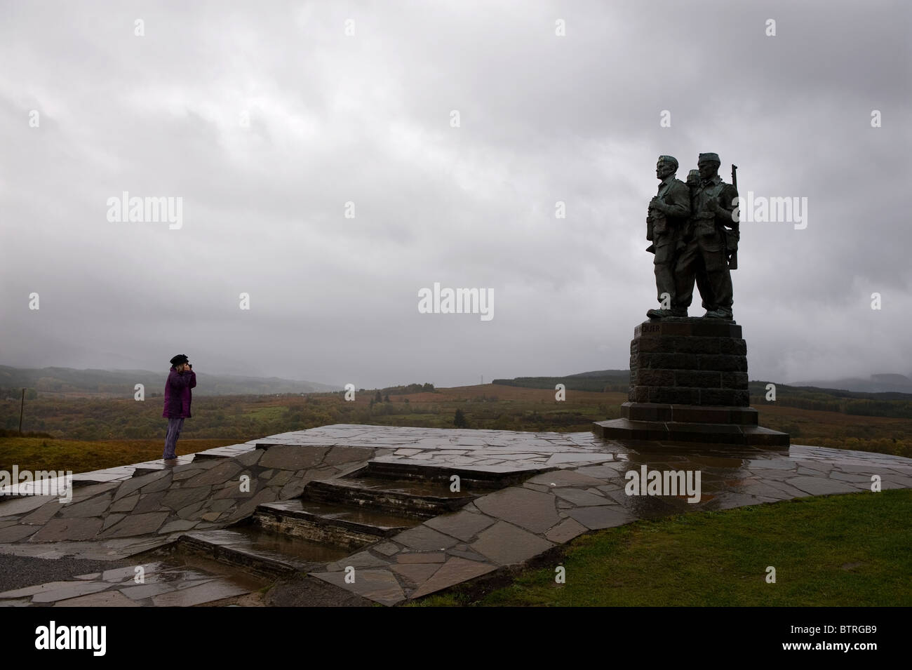 The Commando Memorial outside Spean Bridge north of Fort William in the ...