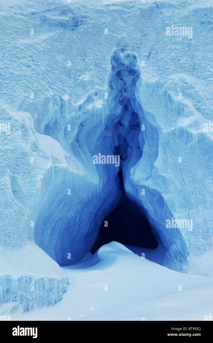 Blue ice cave within Antarctic iceberg Stock Photo - Alamy
