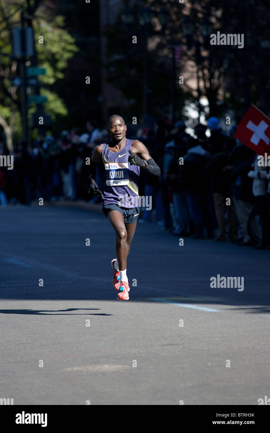 Abel Kirui from Kenya competing in the 2010 ING NYC Marathon. He ...