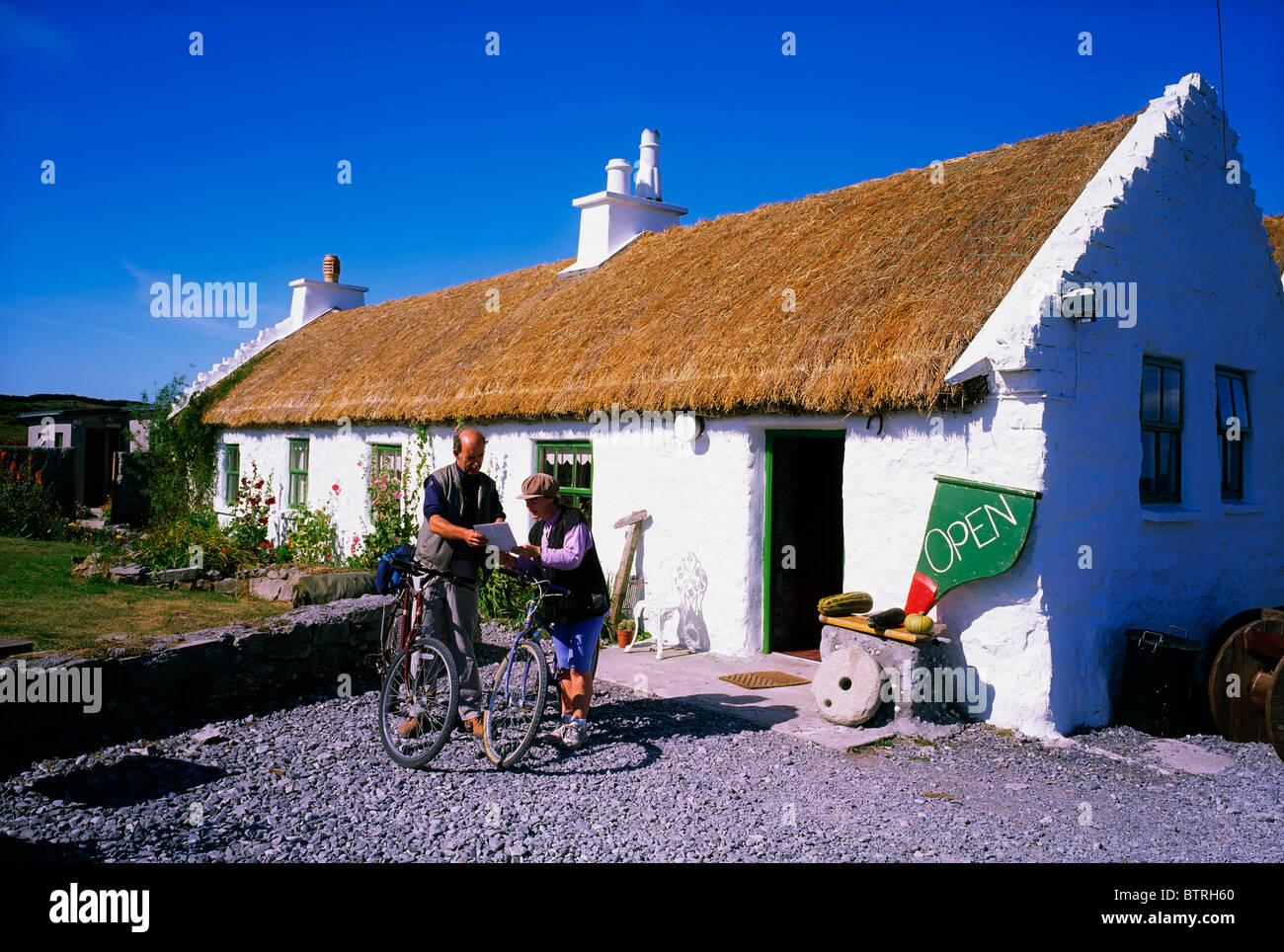 Man Of Aran Cottage, Inishmore, Aran Islands, Co Galway, Ireland ...
