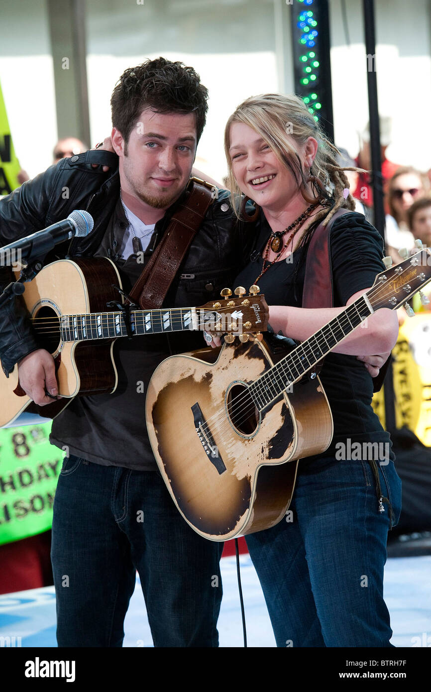 NBC Today Show Concert with AMERICAN IDOL Winner and Runner-Up Stock ...