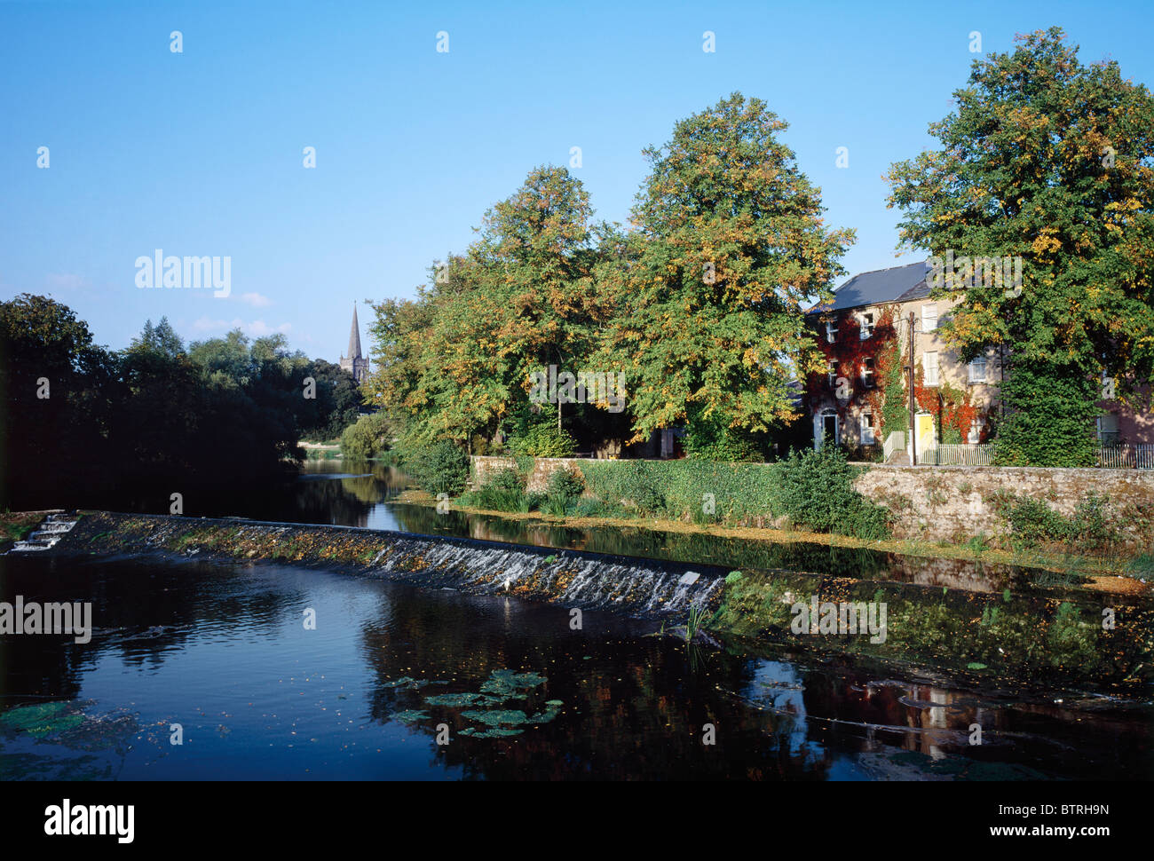 River Suir, Cahir, Co Tipperary, Ireland; River Through A Town Stock ...