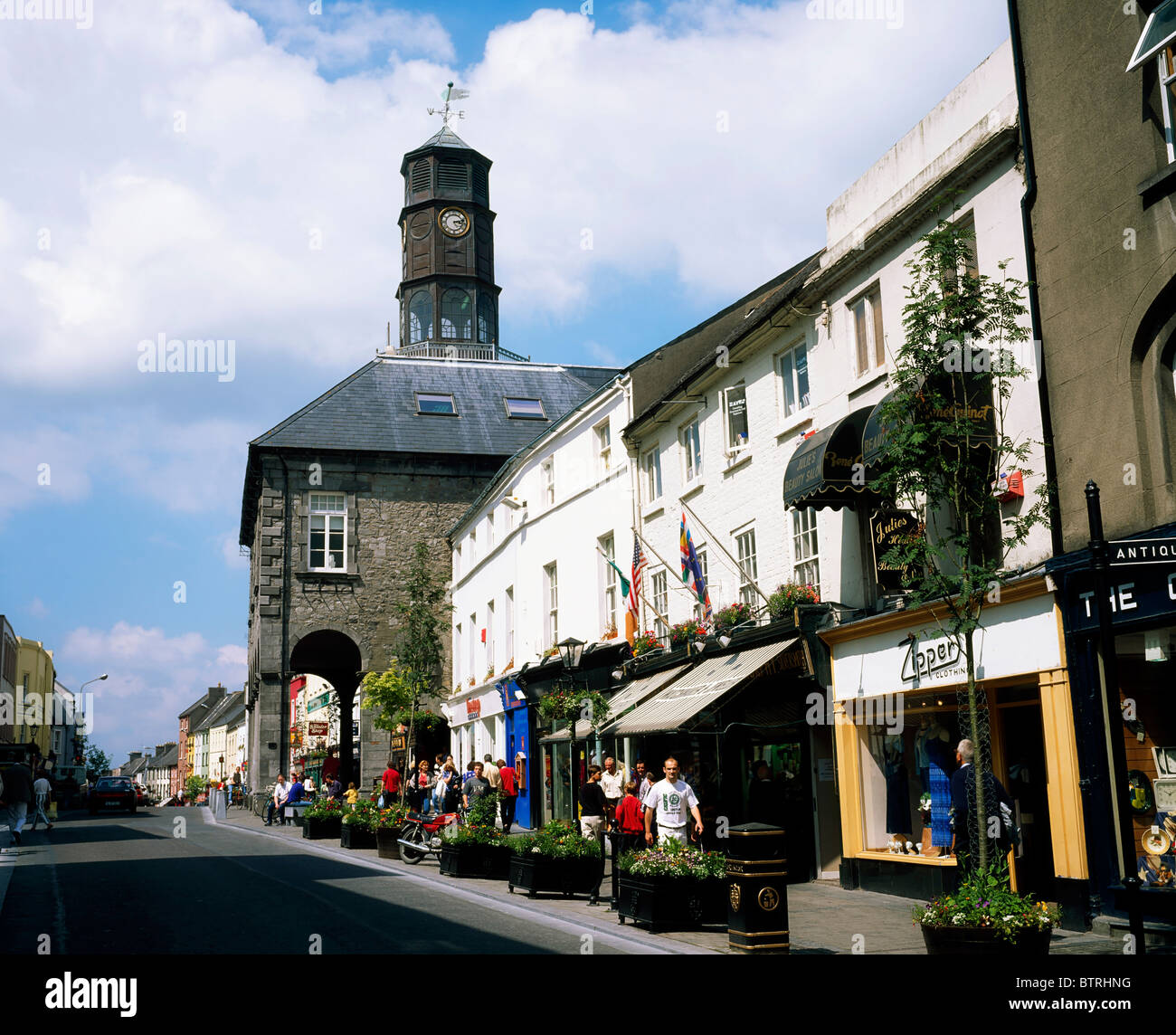 Town Hall, High Street, Kilkenny, Co Kilkenny, Ireland; City Street ...