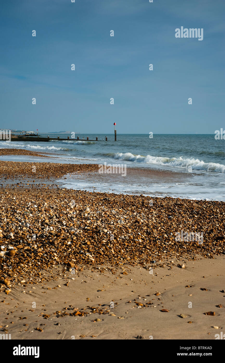 Incoming tide at Bournemouth beach, Dorset, United Kingdom Stock Photo ...