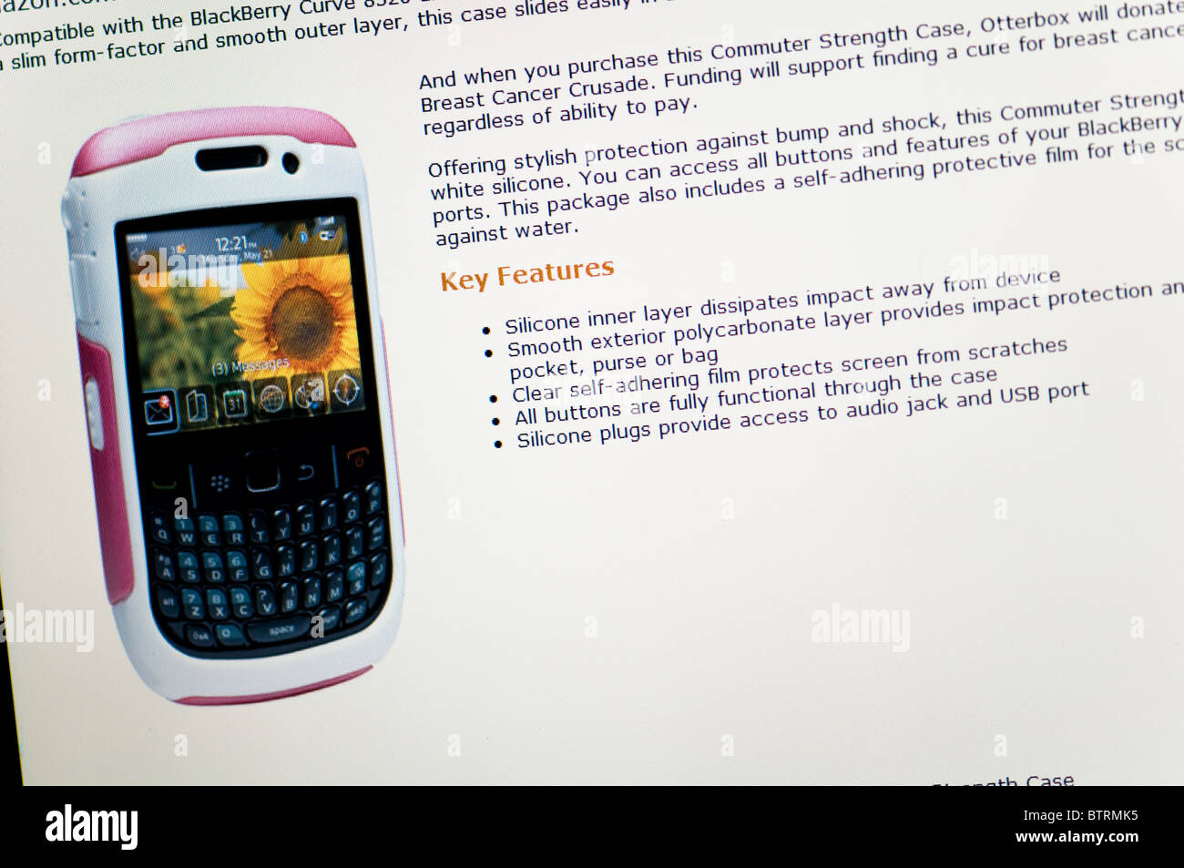 Blackberry Store website screen shot Stock Photo - Alamy