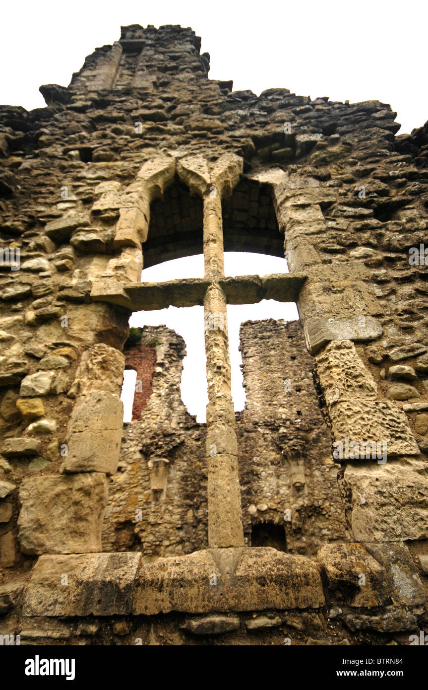 Window cross of old monastery in England Stock Photo - Alamy