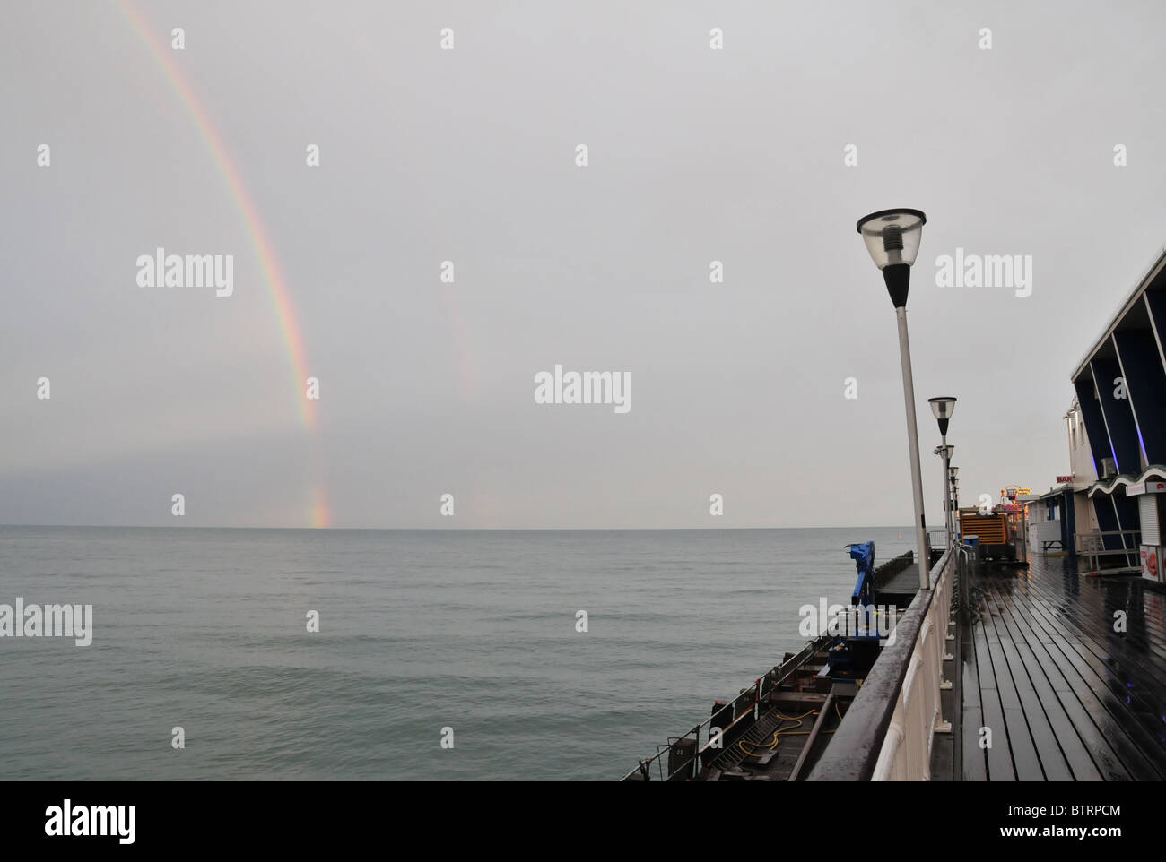 Rainbow over sea Stock Photo - Alamy