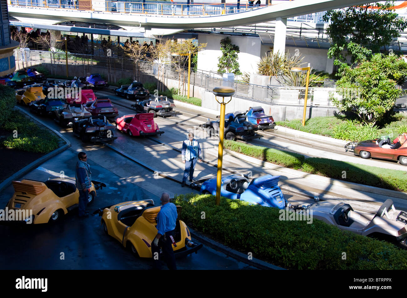 Autopia ride at Disneyland in Anaheim California Stock Photo - Alamy