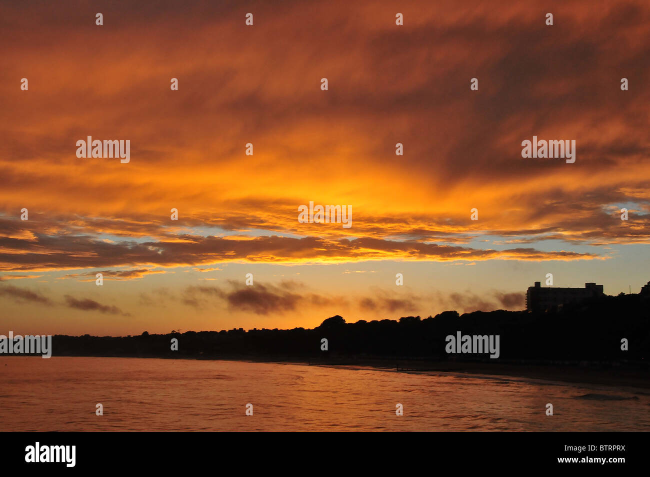 Stormy sunset, Bournemouth seafront, Dorset, England Stock Photo - Alamy