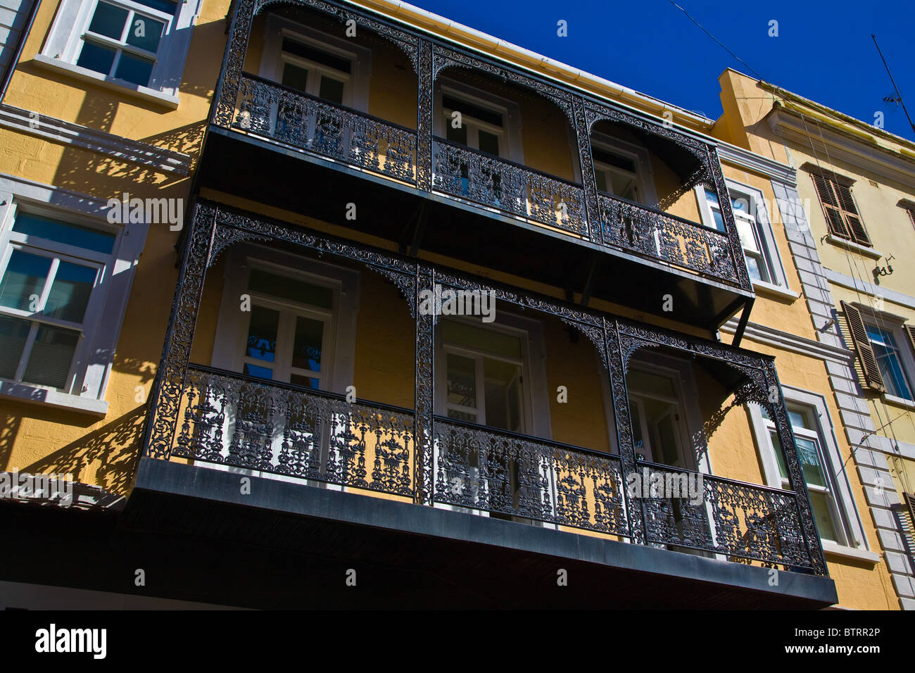 Gibraltar buildings shutters hi-res stock photography and images - Alamy
