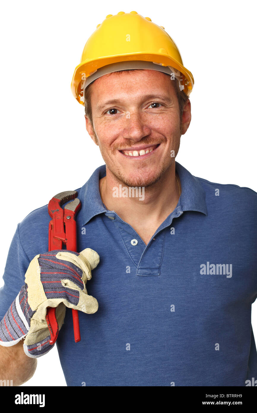 Tradesman smiling hi-res stock photography and images - Alamy