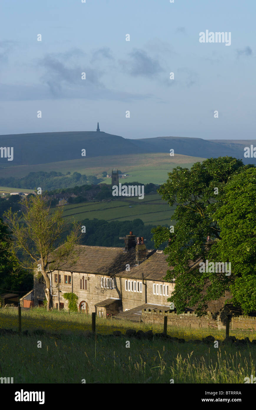 Traditional farmhouse in Pecket Well, near Hebden Bridge, Calderdale ...