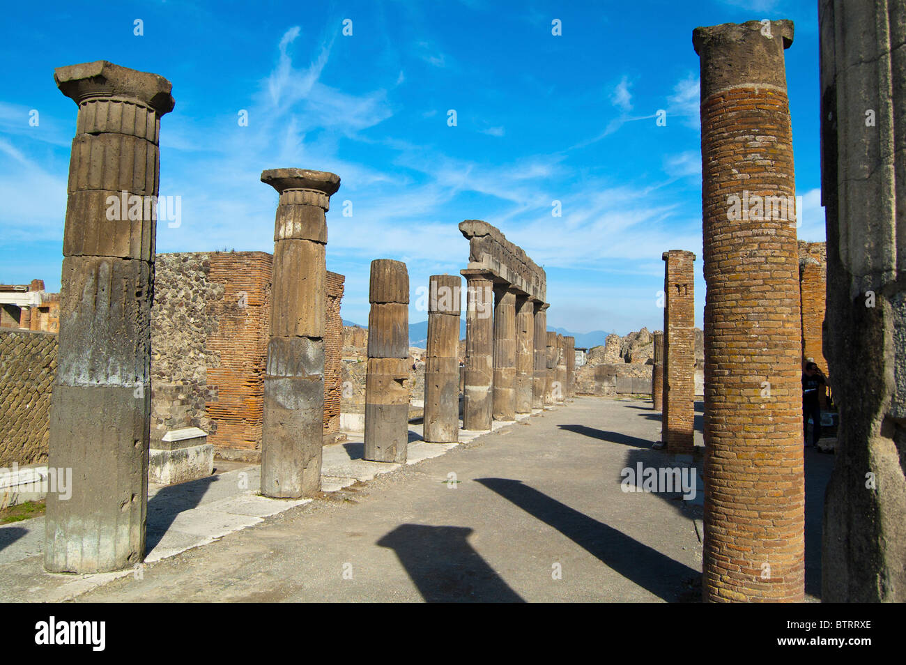 View of ruins in Pompeii, Naples, Italy Stock Photo - Alamy