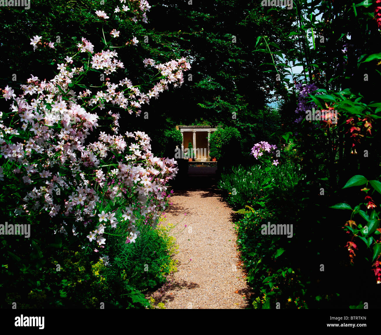 Butterstream Gardens, Co Meath, Ireland; Temple In A Garden During ...