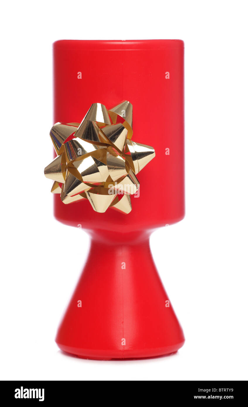 Christmas Charity collection tin studio cutout Stock Photo - Alamy