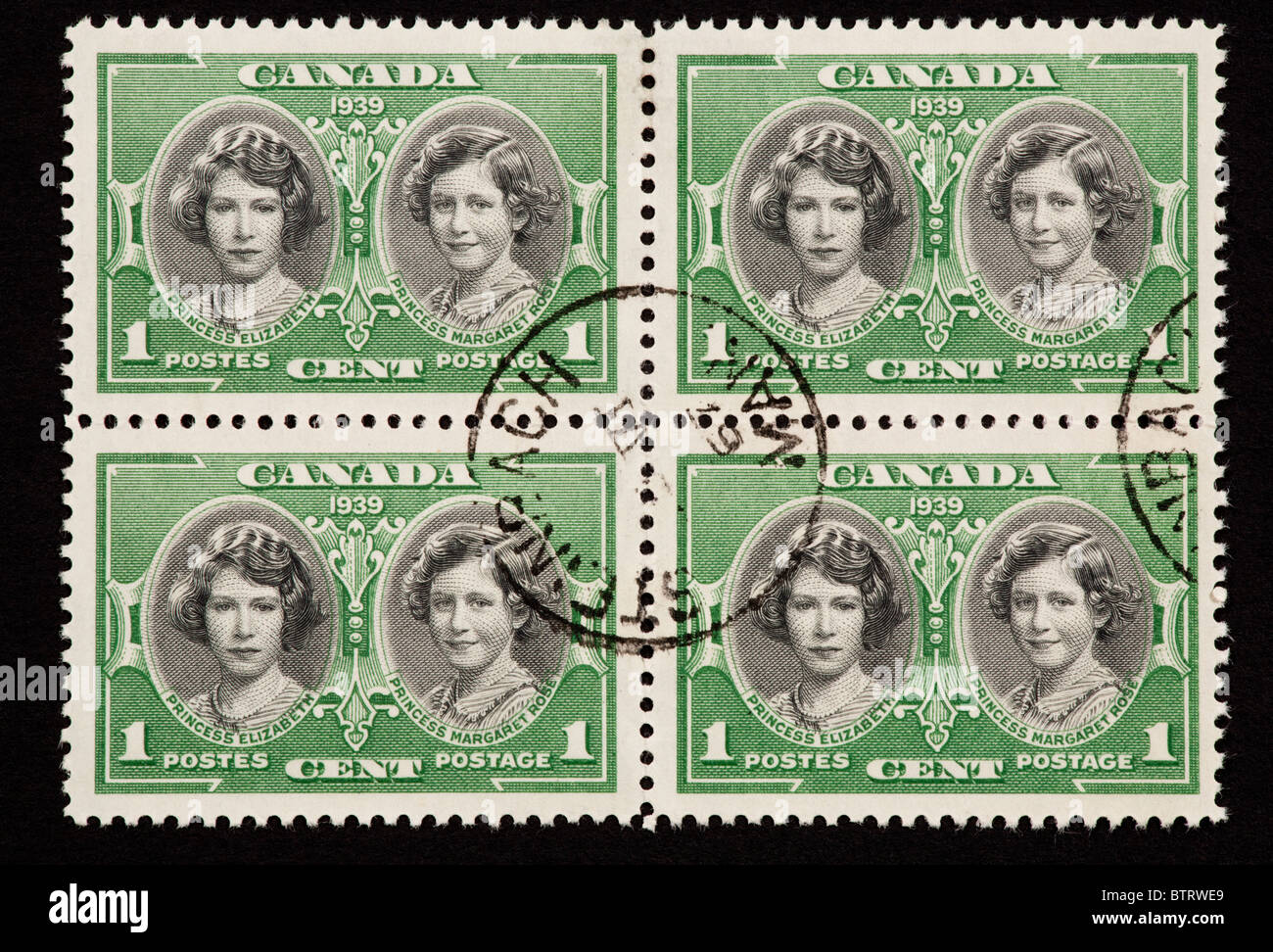 Queen elizabeth ii stamp canada hi-res stock photography and images - Alamy