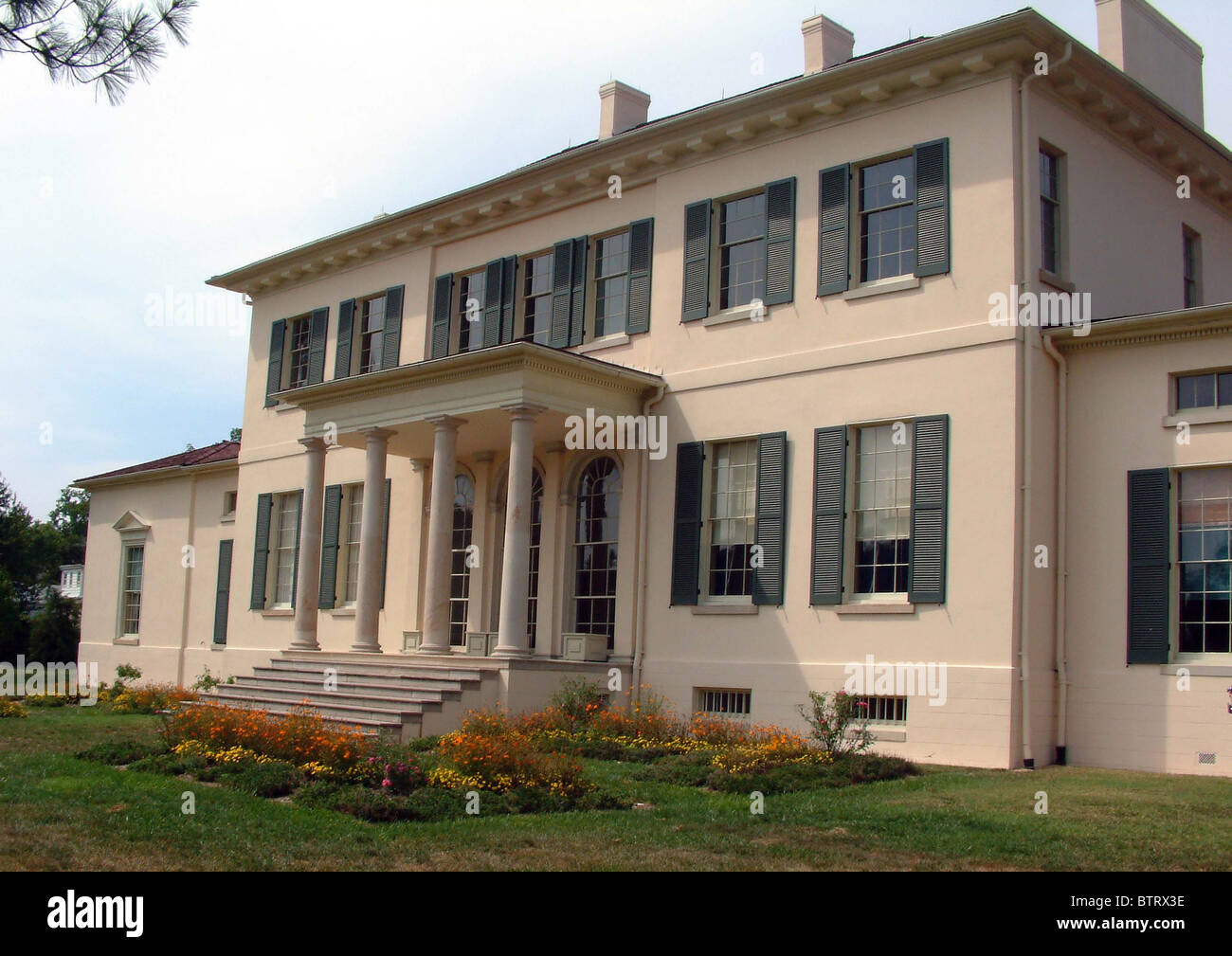 Historic Riversdale Mansion's rear entrance Stock Photo - Alamy