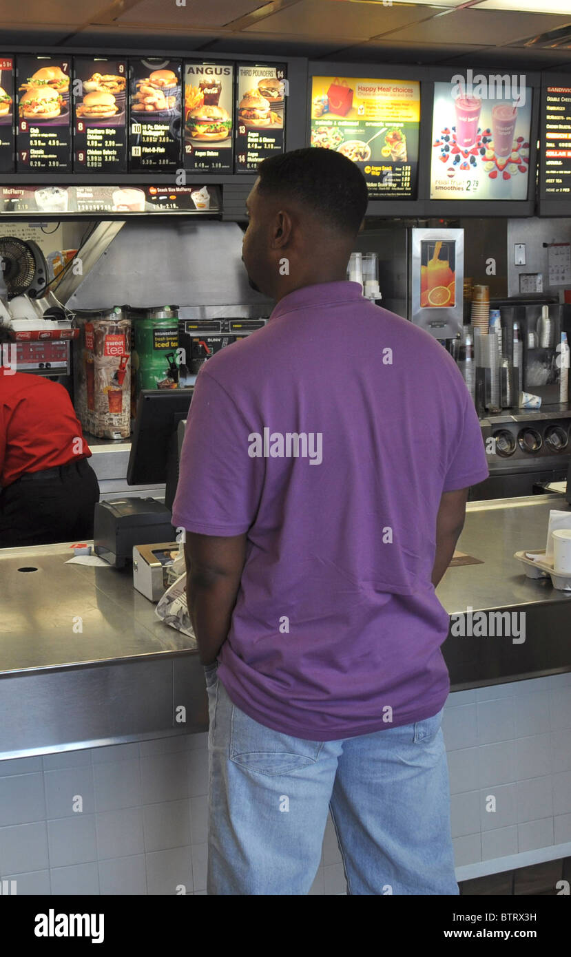 customer inside a McDonalds restaurant Stock Photo - Alamy