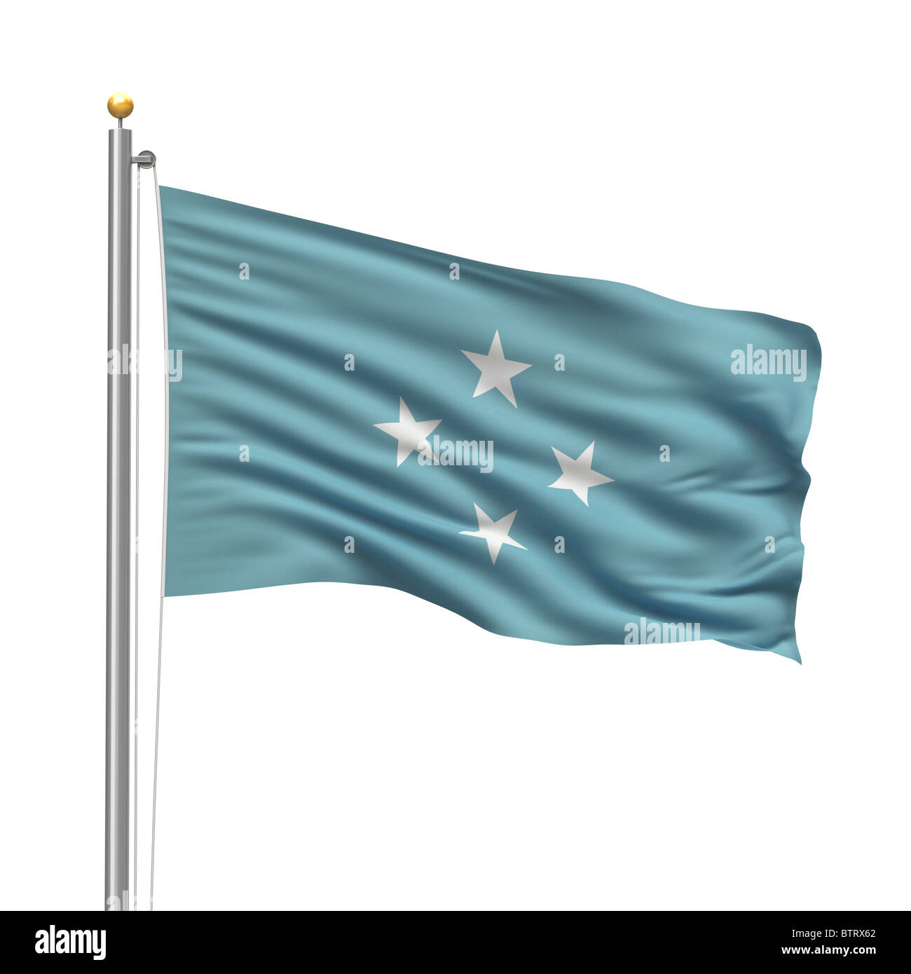 Flag of Federated States of Micronesia Stock Photo - Alamy