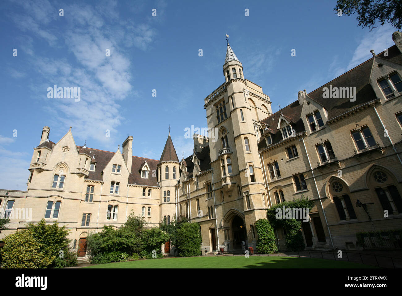 Balliol College, Oxford University, Main Courtyard Stock Photo - Alamy
