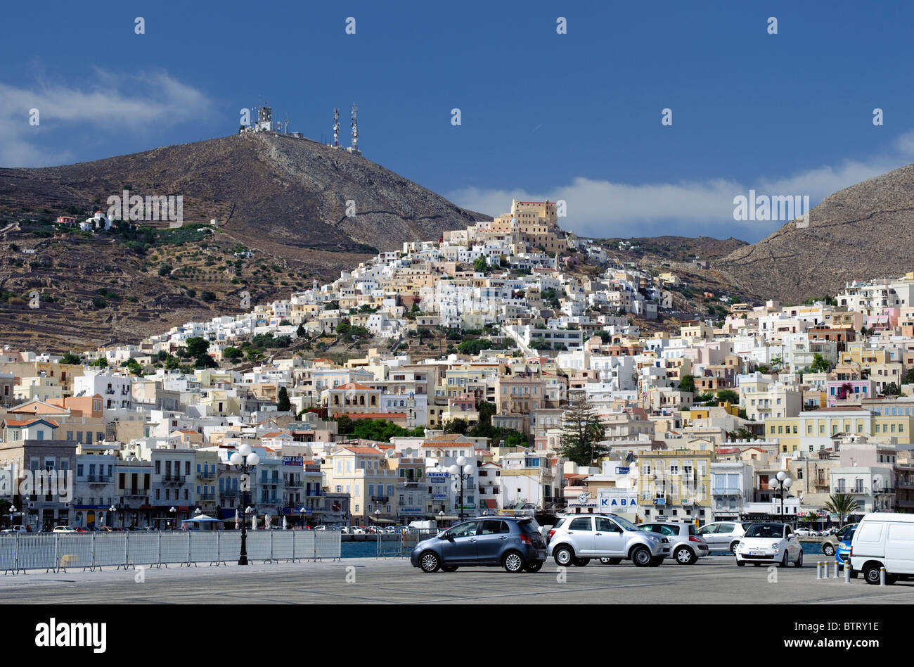 View of Ermoupolis, on the island of Syros Stock Photo - Alamy