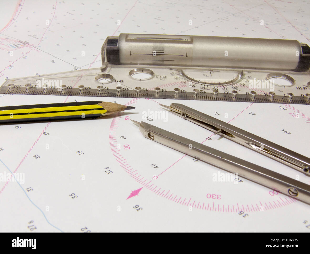 Nautical map hi-res stock photography and images - Alamy