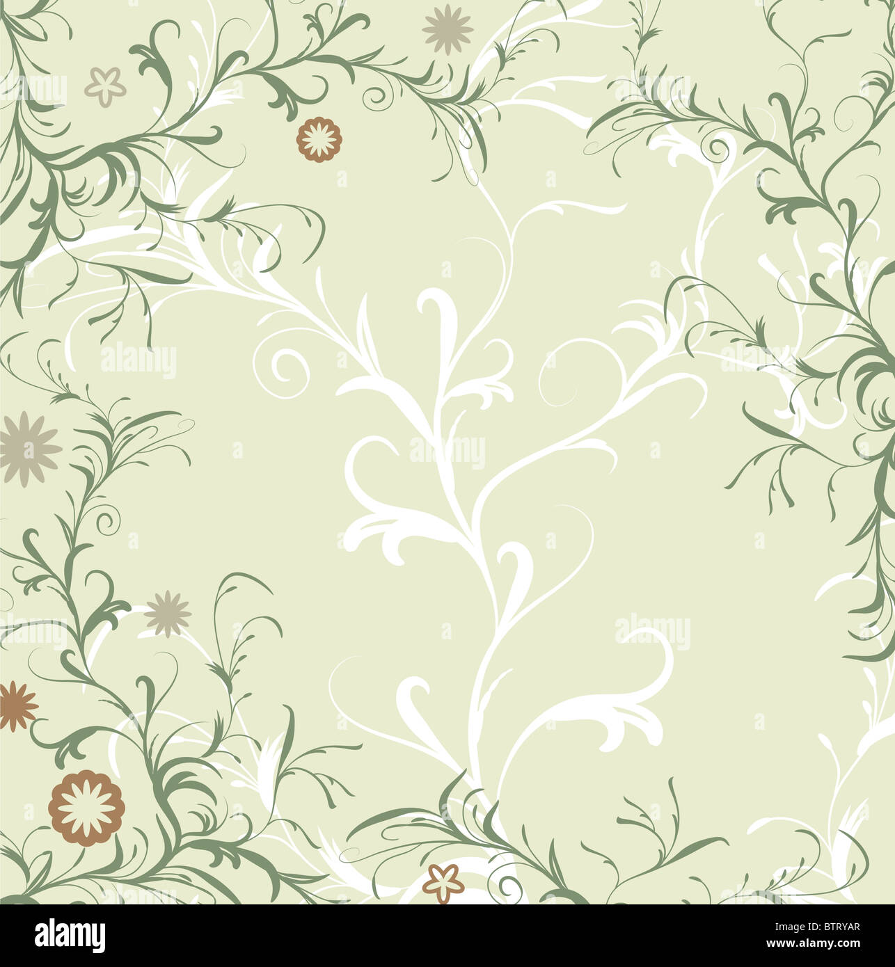 floral frame with space for text Stock Photo - Alamy