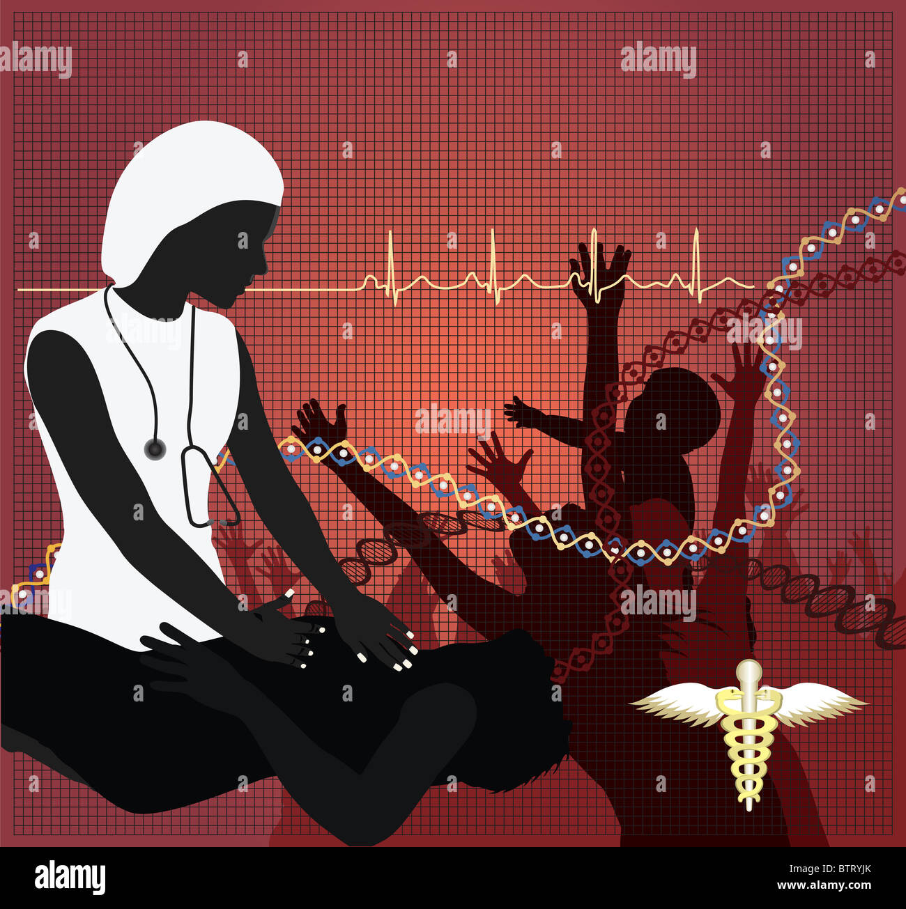 abstract doctor ...rescue life, patient Stock Photo - Alamy