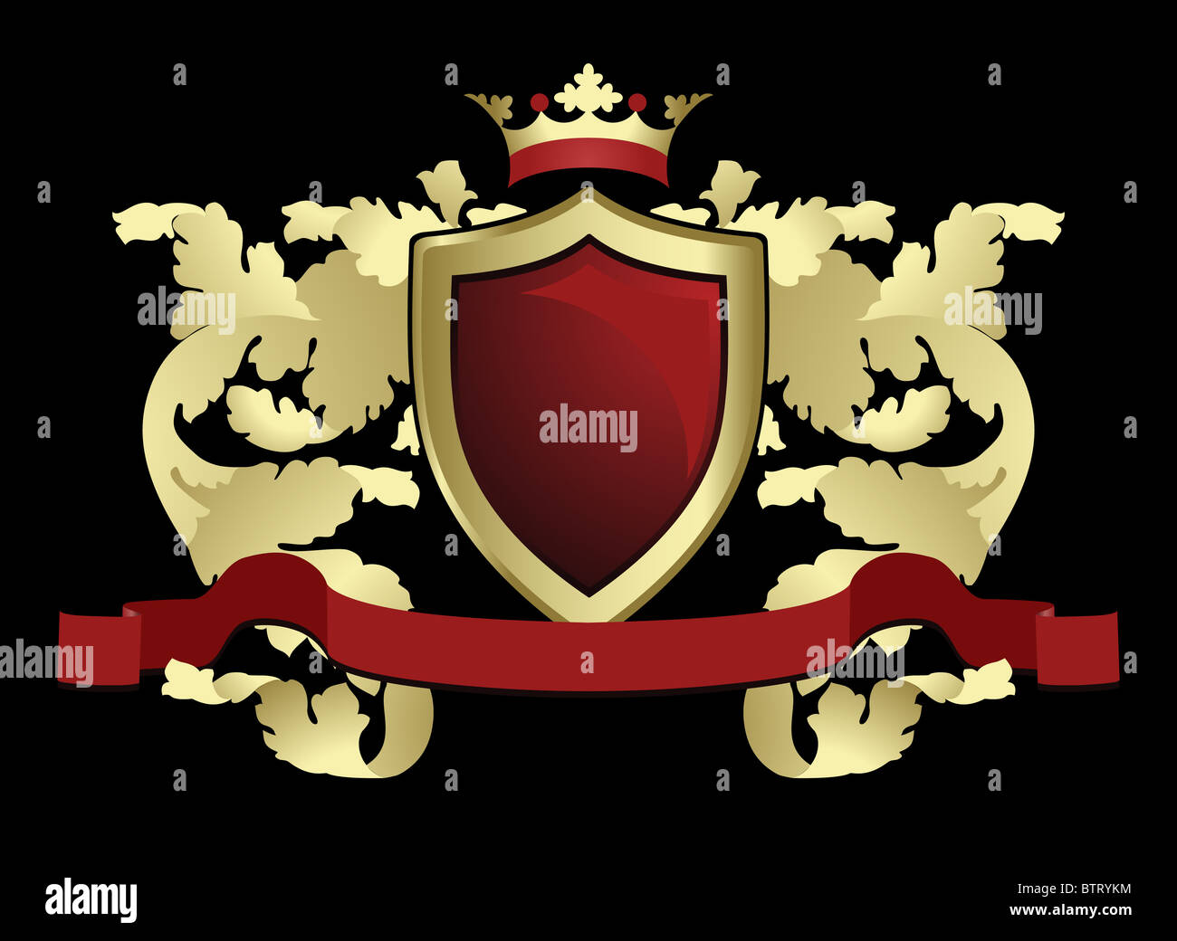 Heraldic bookplate hi-res stock photography and images - Alamy