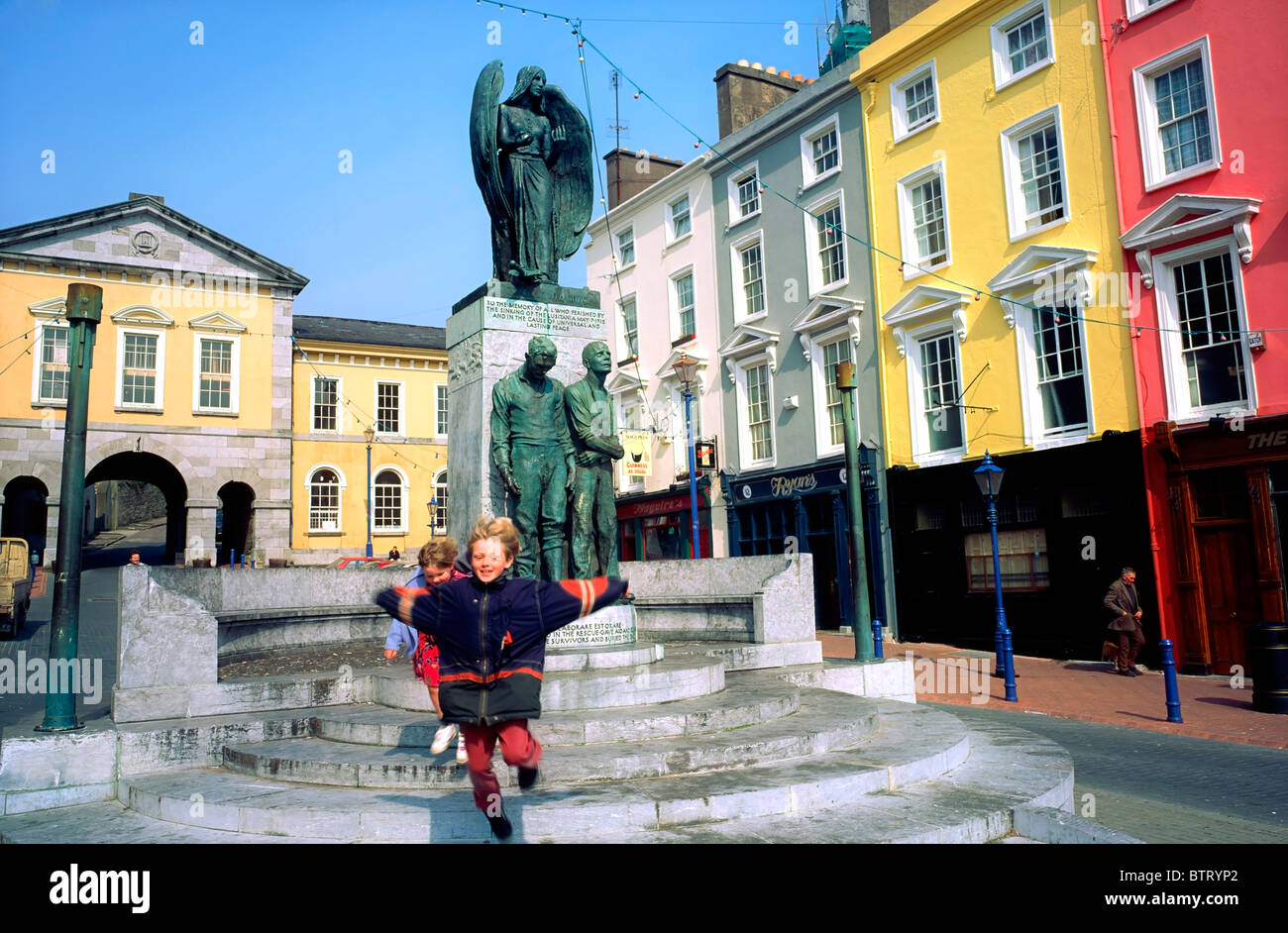 Casement Square, Cobh, Co Cork, Ireland, Lusitania Monument Stock Photo ...