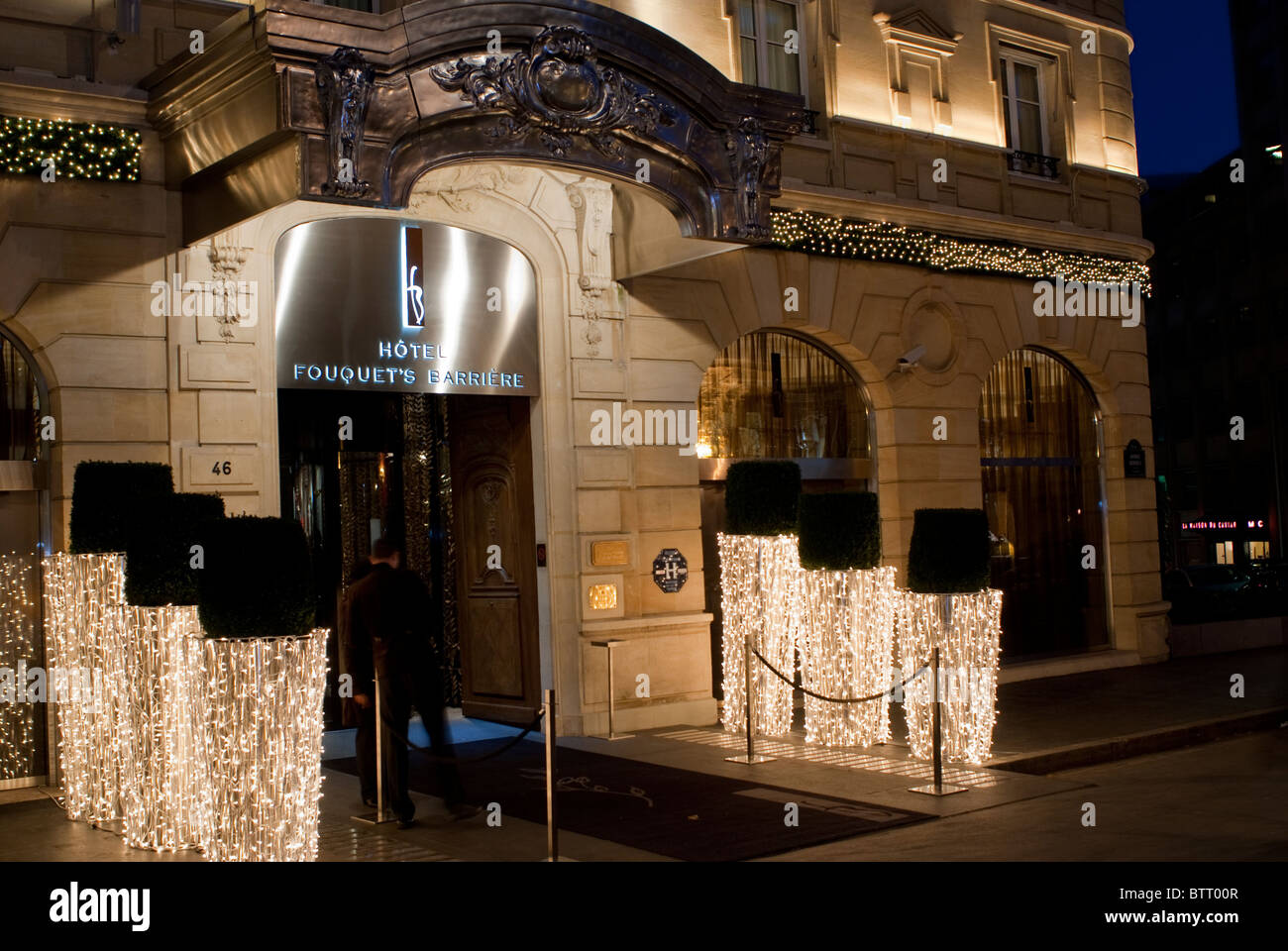 Paris, France, Exterior, Luxury Hotel exterior, Fouquet's Barriere ...