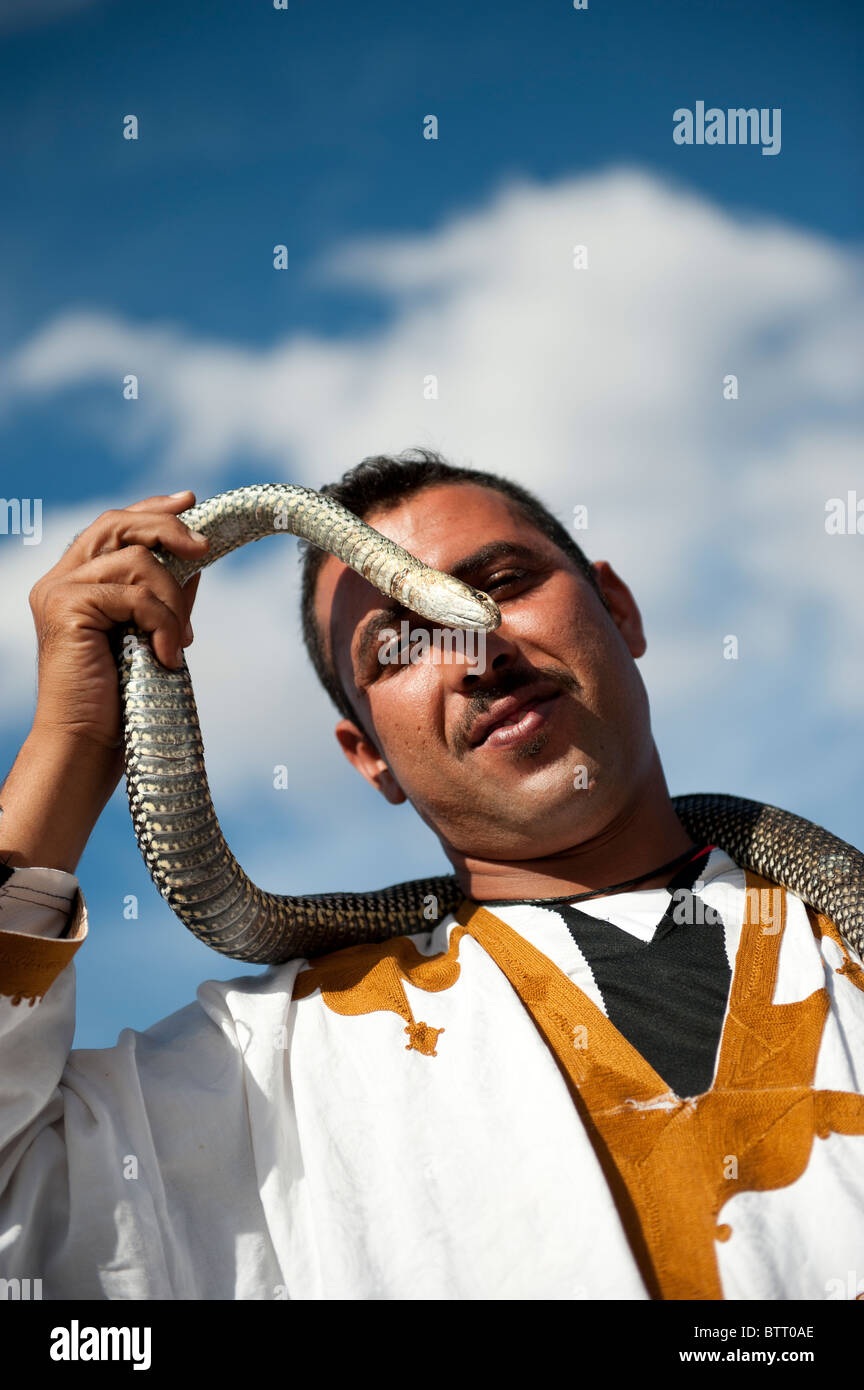 Snake Charmer Marrakech Morocco North Africa Stock Photo - Alamy