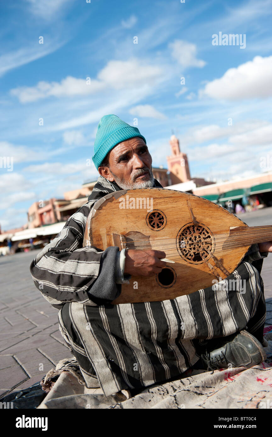 Traditional Musician Marrakech Morocco North Africa Stock Photo - Alamy