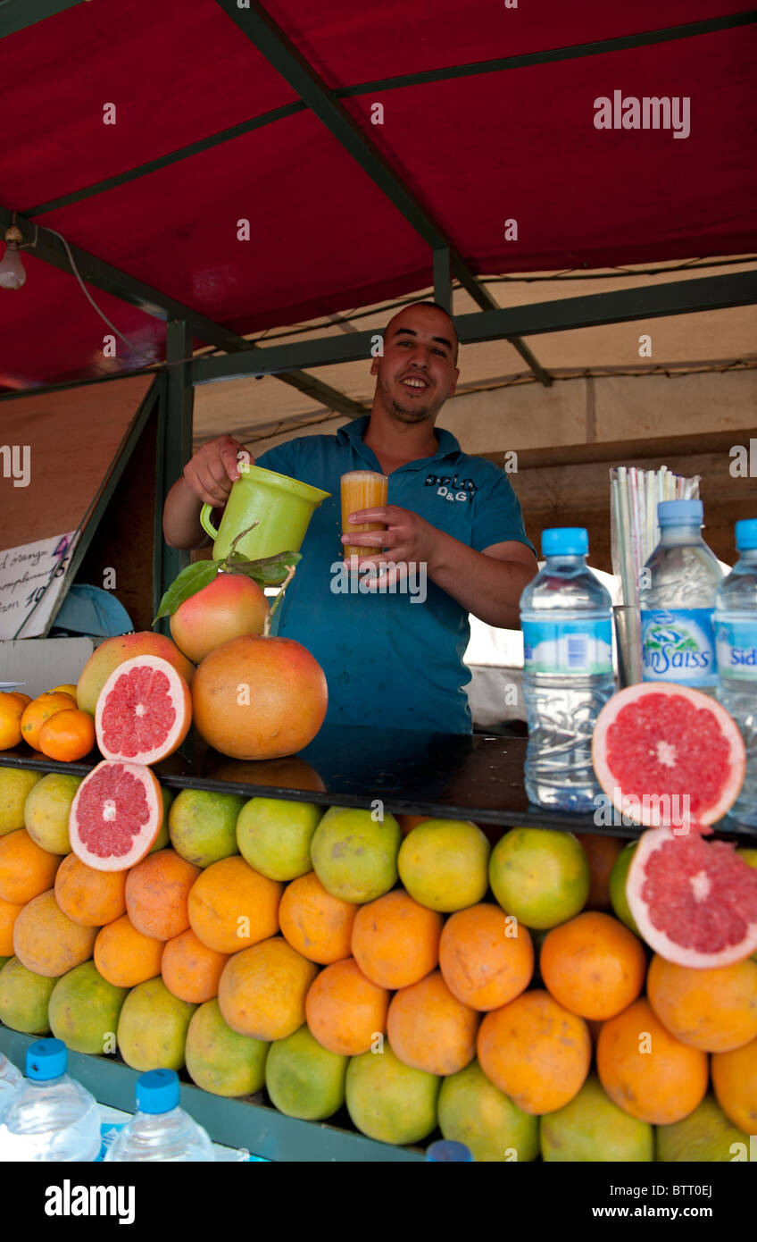 Orange Juice Seller Marrakech Morocco North Africa Stock Photo - Alamy