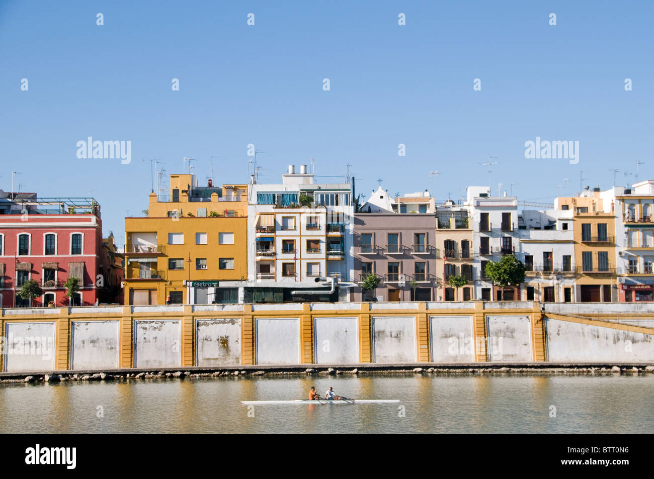 Triana Seville Spain River Rio Guadalquivir city Stock Photo - Alamy
