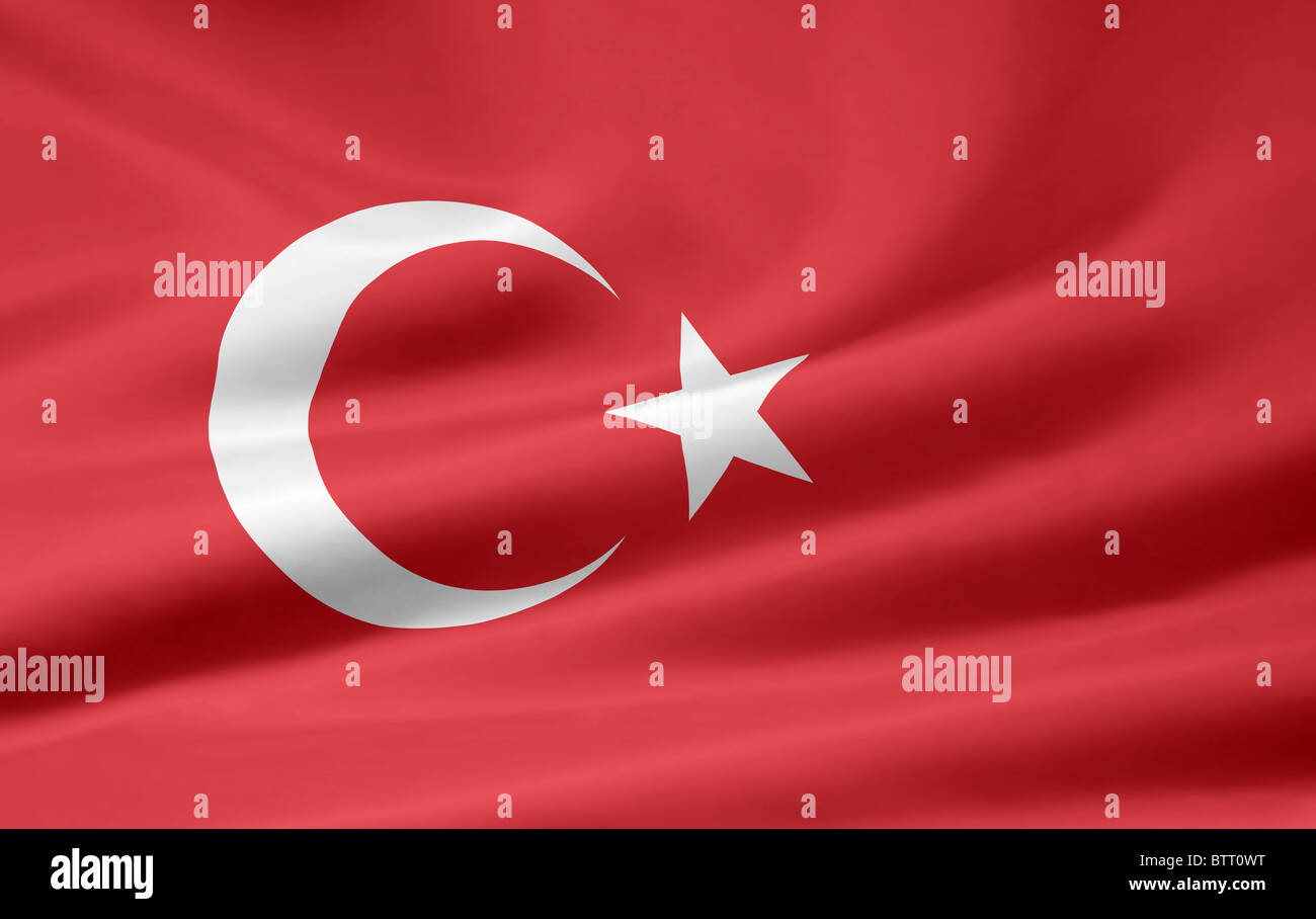 High resolution flag of Turkey Stock Photo - Alamy