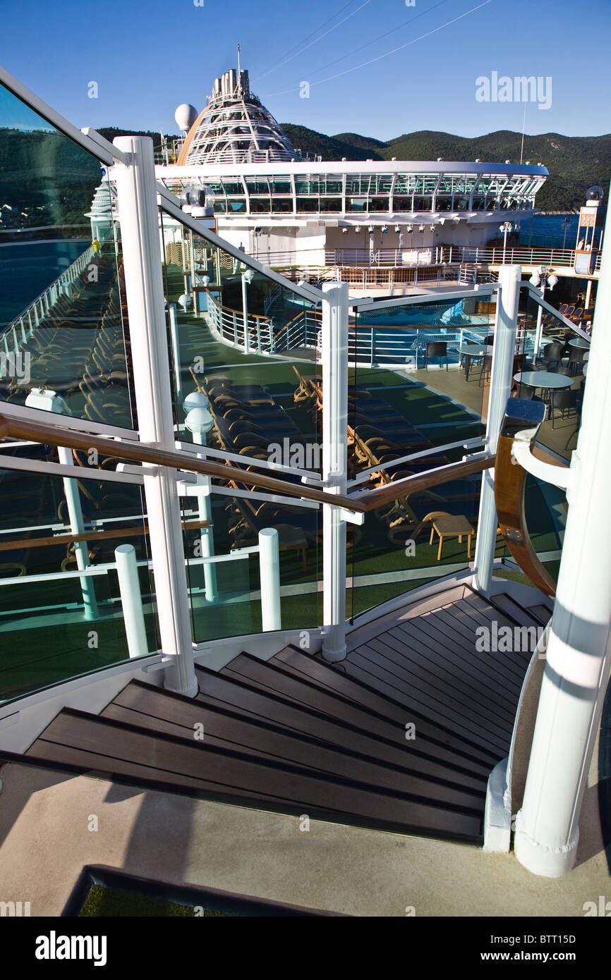 Azura cruise ship deck decks layout graphic detail Stock Photo - Alamy