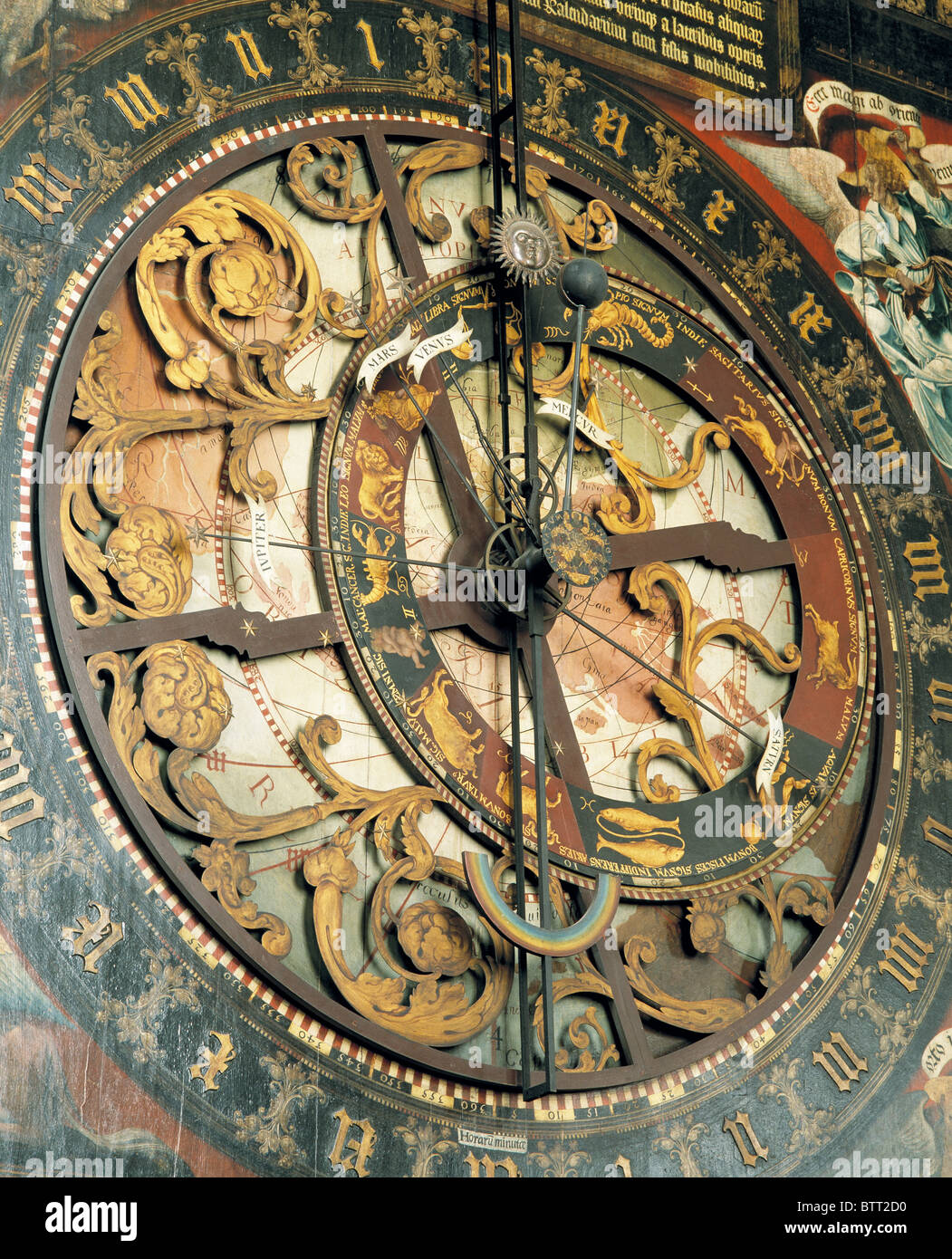 Astronomische Uhr im Dom St. Paulus in Muenster, Westfalen, Nordrhein ...