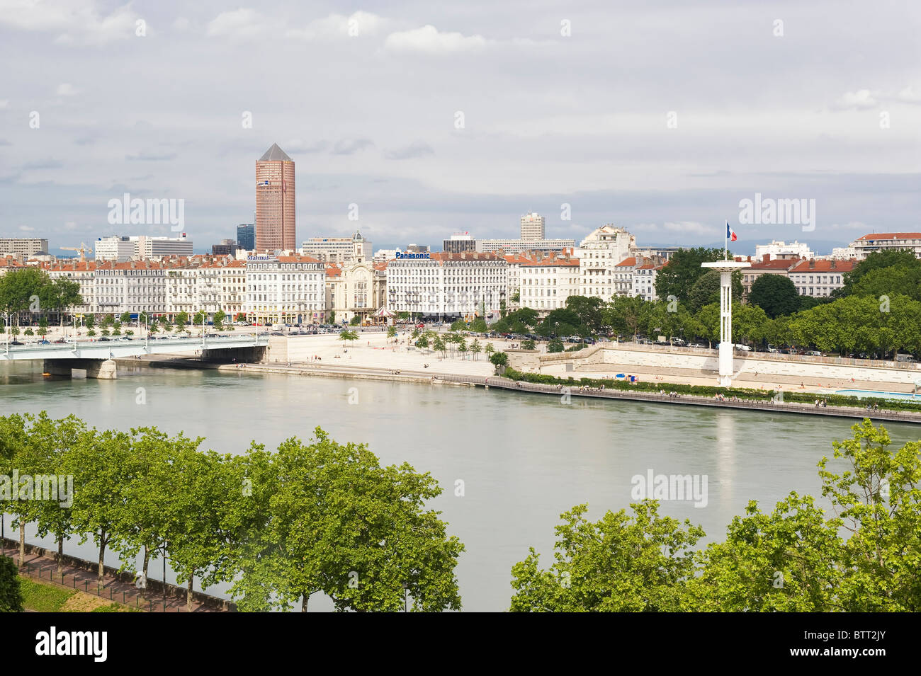 Le crayon Tower, Lyon, France Stock Photo - Alamy