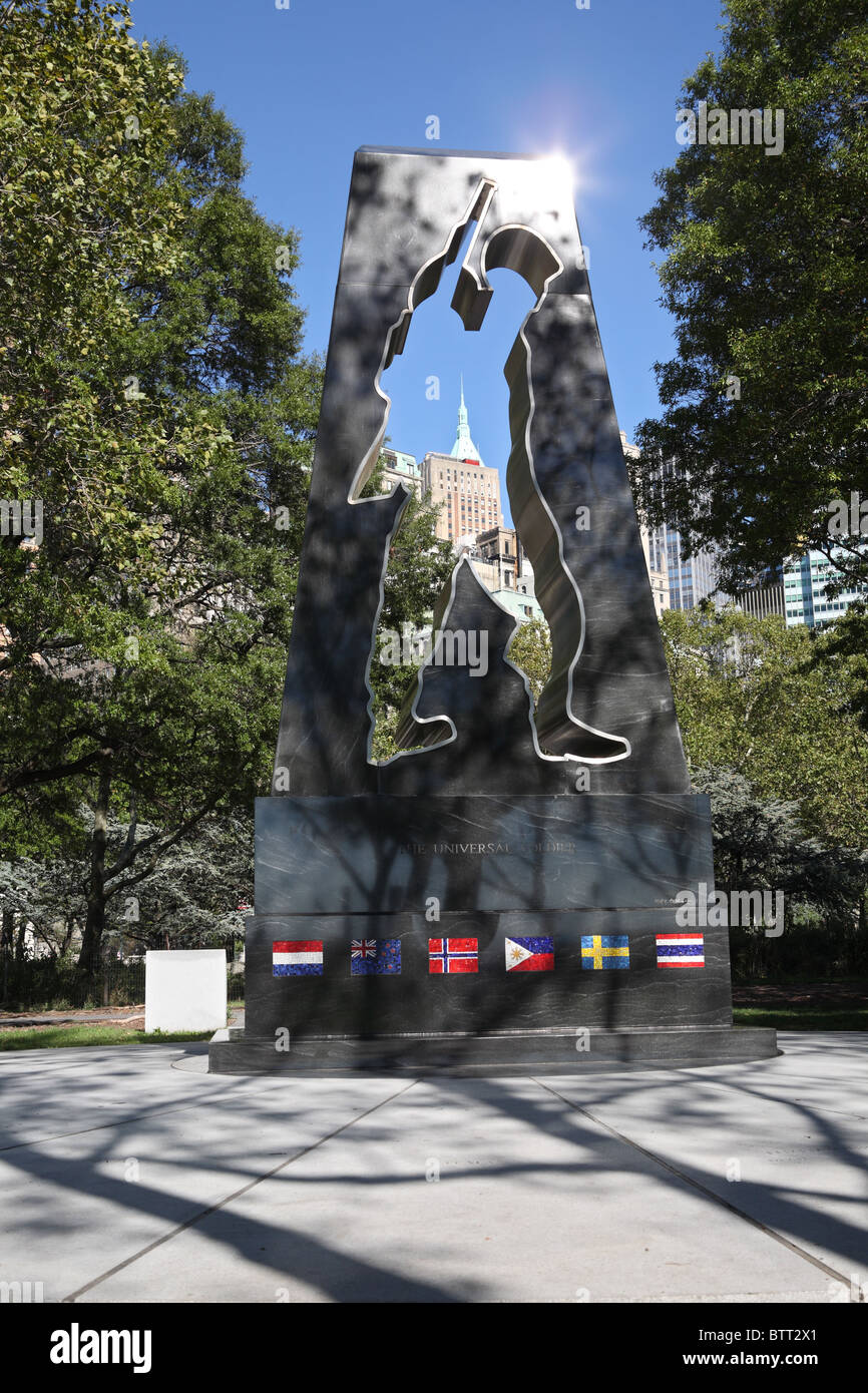 The Universal Soldier monument, a memorial to those who fought in the ...
