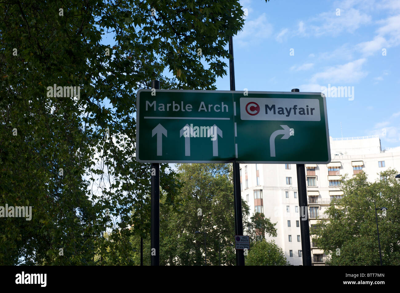 Sign traffic in mayfair hi-res stock photography and images - Alamy