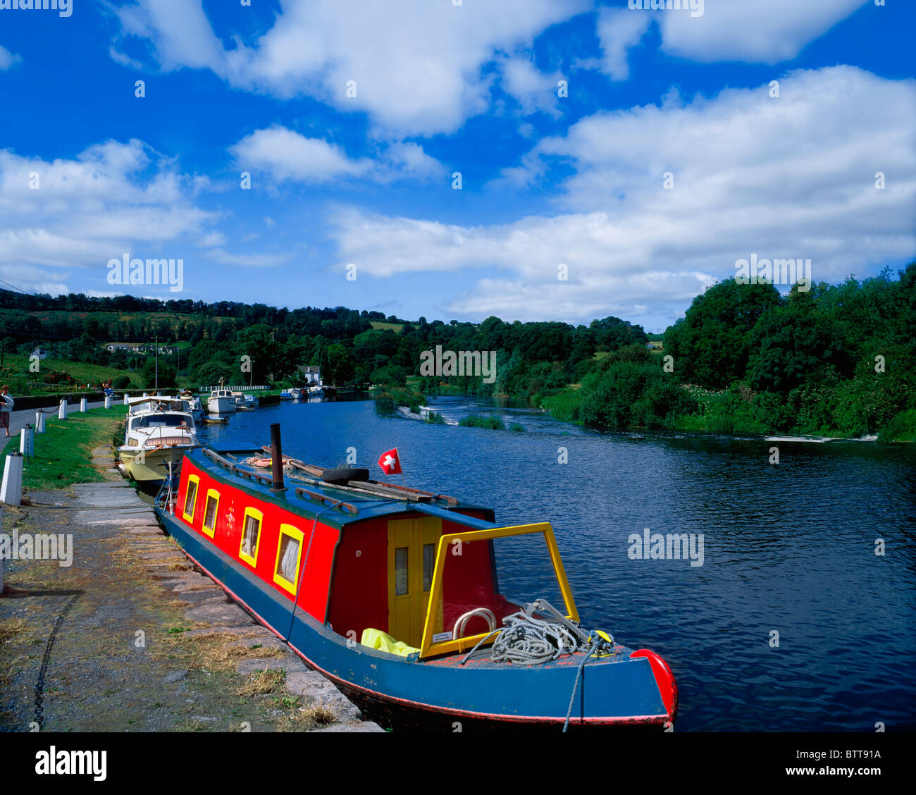 Canal Boats, Graiguenamanagh, Co Carlow, Ireland Stock Photo - Alamy