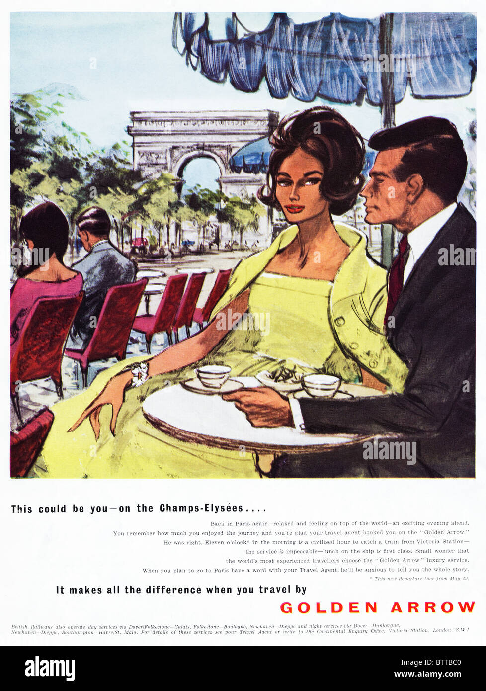 Full page advertisement in English magazine circa 1960 for British Rail ...