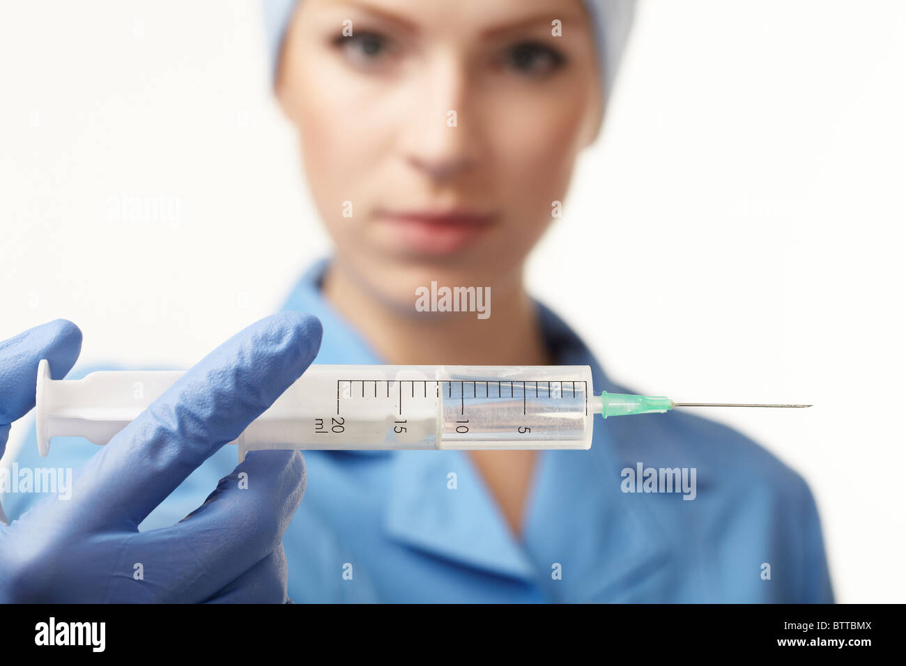 medical doctor with syringe Stock Photo - Alamy
