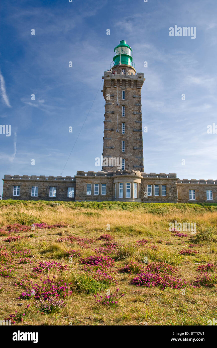 Lighthouse in Cap Frehel, Brittany, France Stock Photo - Alamy