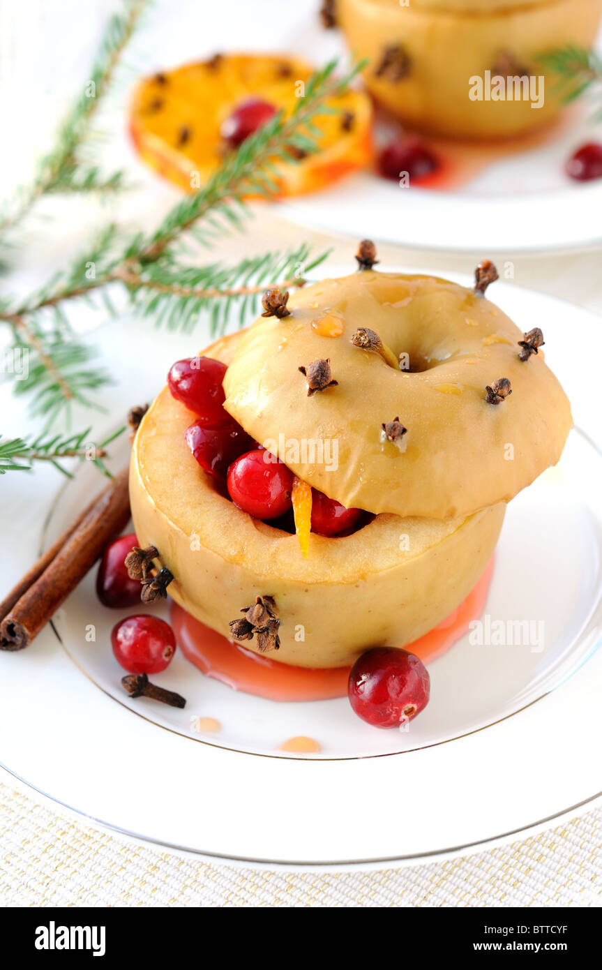 Christmas tree decorated with apples hi-res stock photography and ...