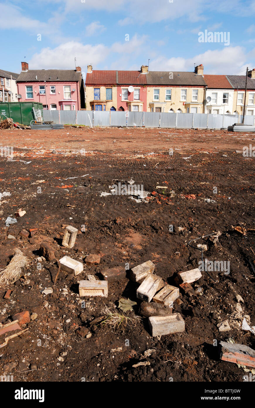 Housing clearance in the Edge Hill area of Liverpool Stock Photo - Alamy