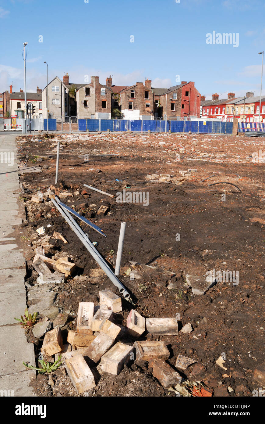 Housing clearance in the Edge Hill area of Liverpool Stock Photo - Alamy