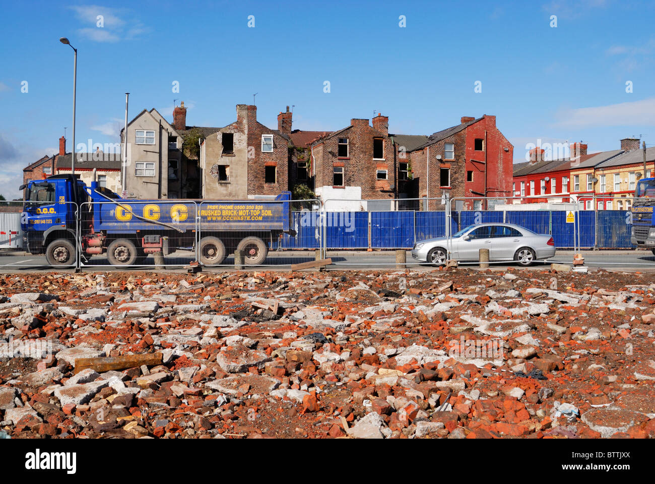 Housing clearance in the Edge Hill area of Liverpool Stock Photo - Alamy